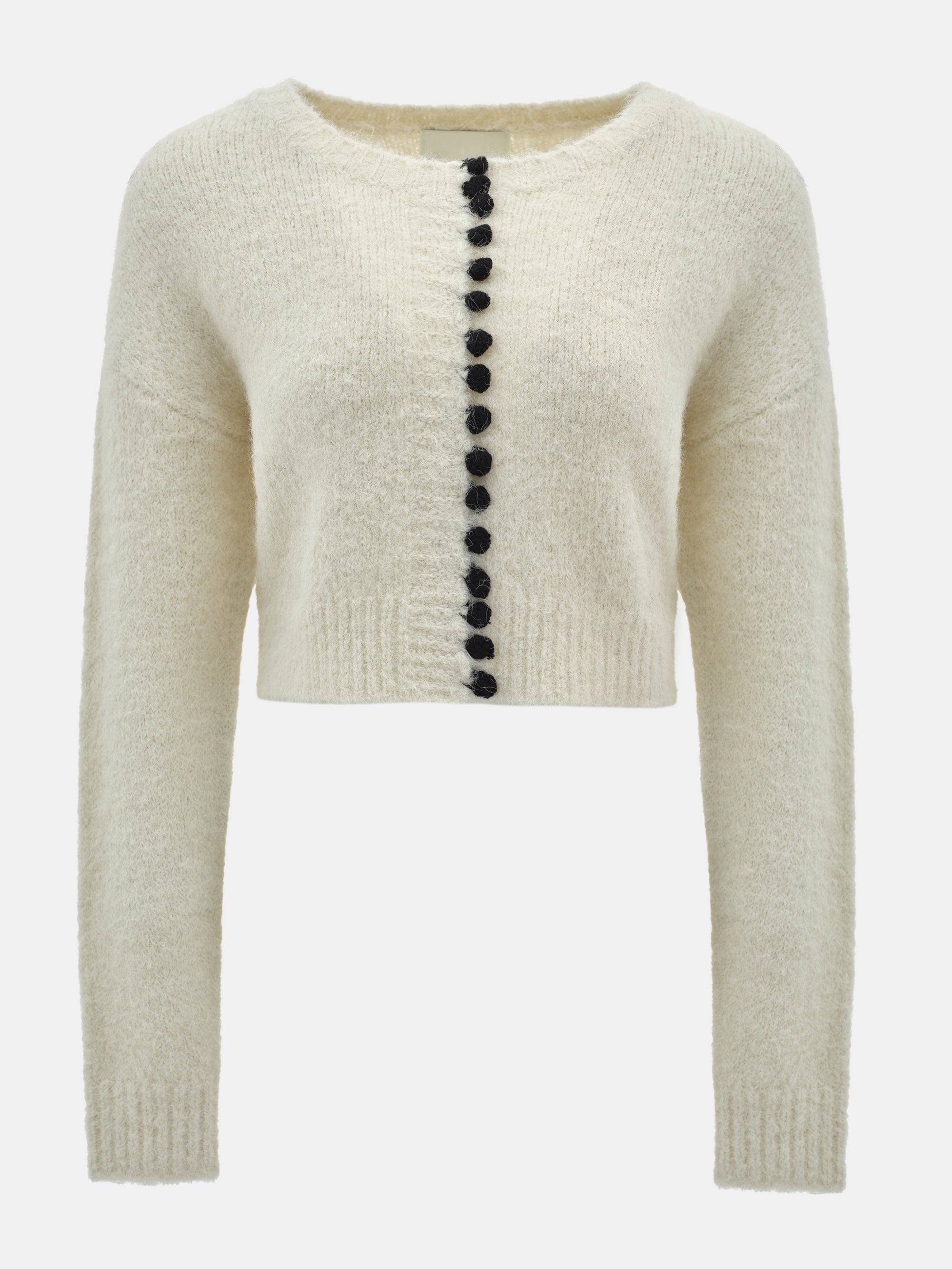 Fuzzy Shrunken Knit, Ivory – SourceUnknown